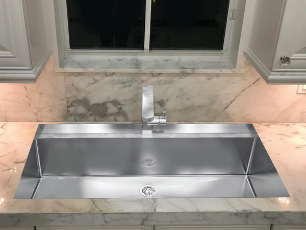 37-3/8 inch Flush Mount XL Single Bowl Kitchen Sink – Sink Depot