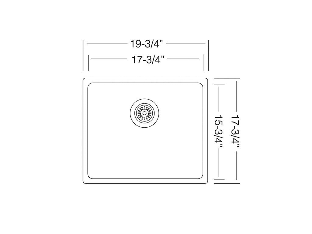 20 Inch Undermount Kitchen Sink - Sink Depot Trend 20